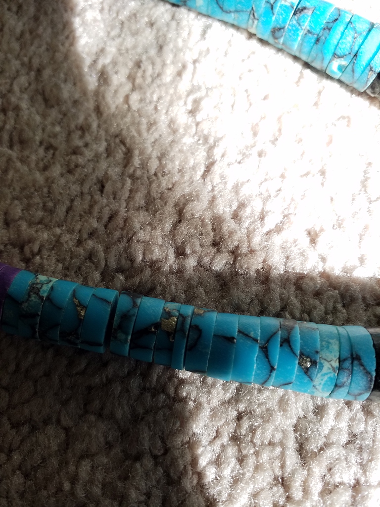 Fake Turquoise Heishi? And it's massive - Real vs. Fake - Turquoise People