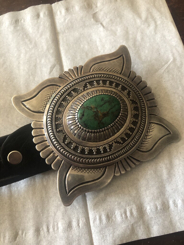 Beautiful belt buckle - Identifying & Discovering - Turquoise People