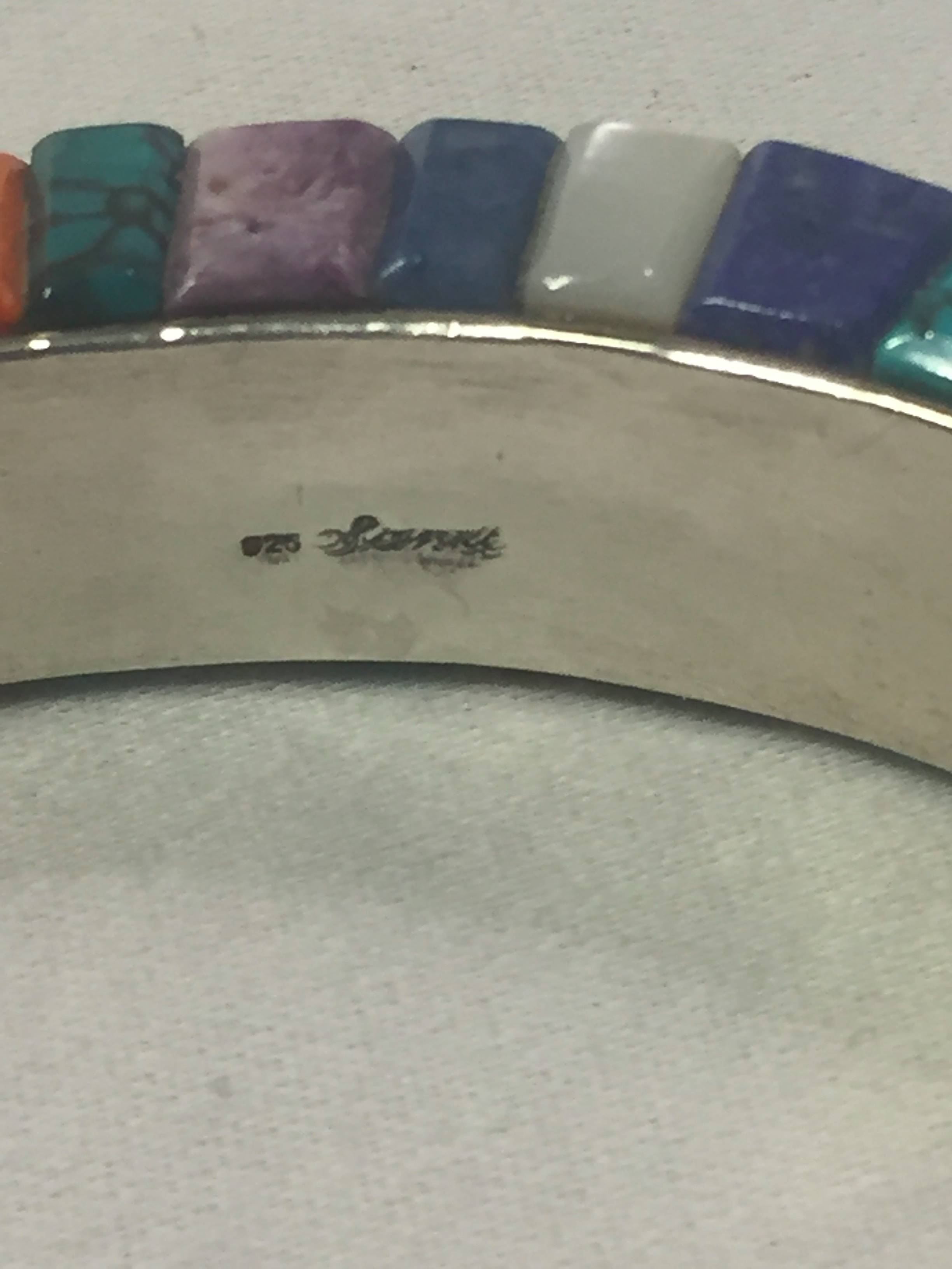 Help Identifying Hallmark Beginning with Cursive "S" - Cuff Bracelet ...