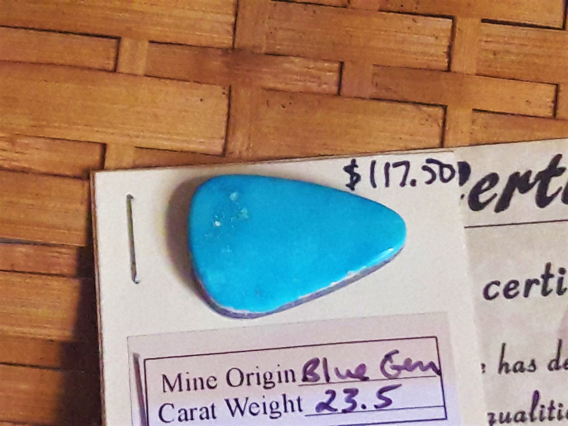 Blue Gem Cluster Cuff - Show & Tell - Turquoise People