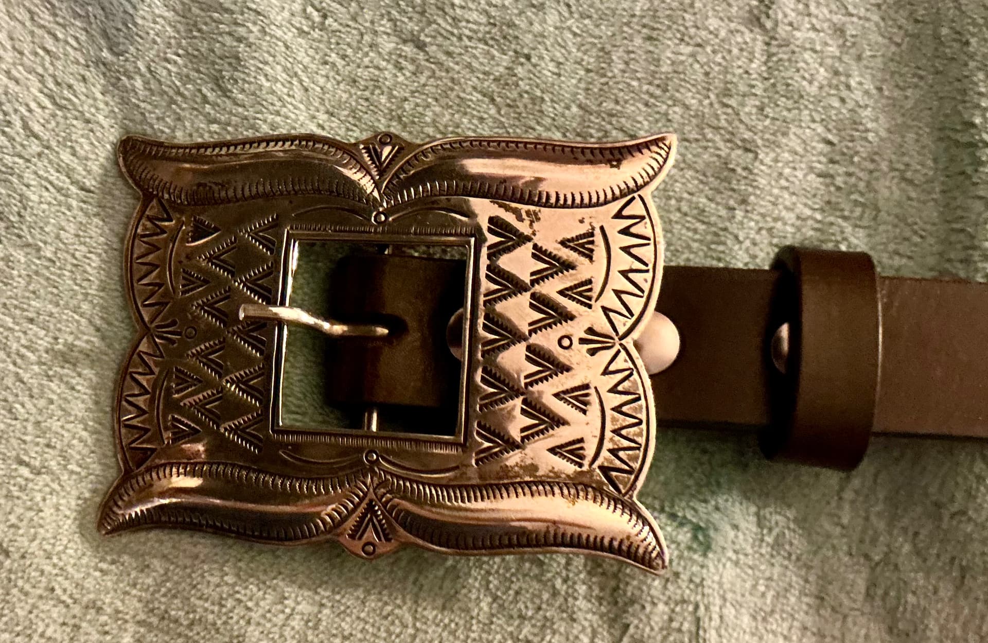 Vintage Concho Belt - Show & Tell - Turquoise People