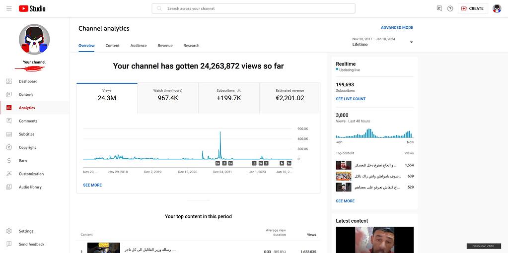 200K subscribers YT Channel Verified and Active| No Strikes [ 1249 ...